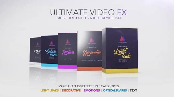 PR模板-Ultimate Video Fx 光学耀斑电影分级调色终极视频特效-韬客AE
